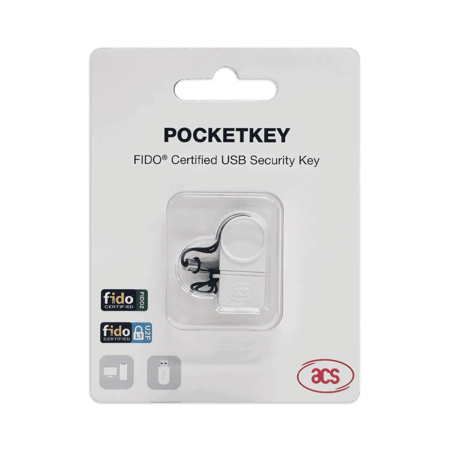 PocketKey FIDO Certified USB Security Key - MoTechno